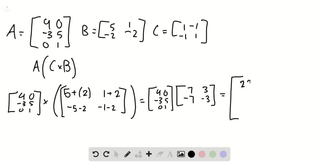 Solved In Exercises 37 44 Perform The Indicated Matrix Operations Given That A B And C Are