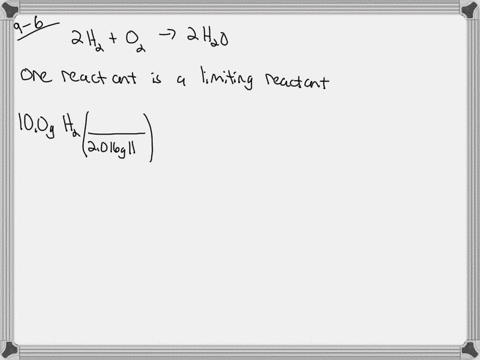 SOLVED:I= According to Proust, why is only 9 grams of water formed when 10 grams of oxygen ...