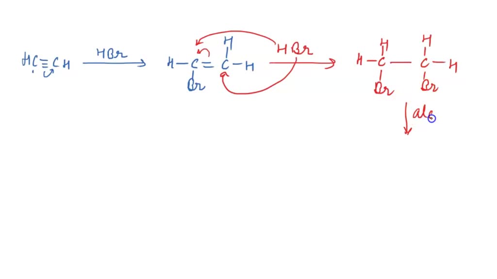 SOLVED: In the following sequence of reactions identify the product (D ...