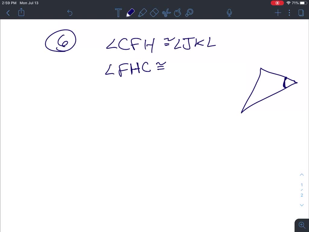 SOLVED:Identify the congruent angles and sides and the congruent triangles in each figure ...