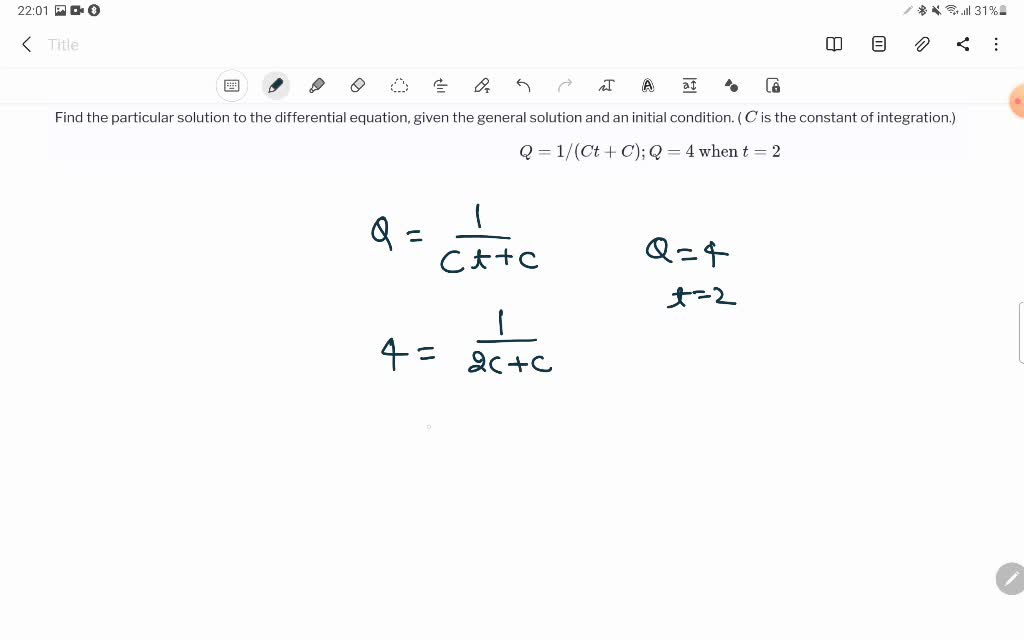 SOLVED:(a) Integrate equation (12a) to obtain an implicit solution (an expression linking the ...