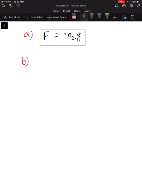 SOLVED: A mass m1 undergoes circular motion of radius R on a horizontal frictionless table ...