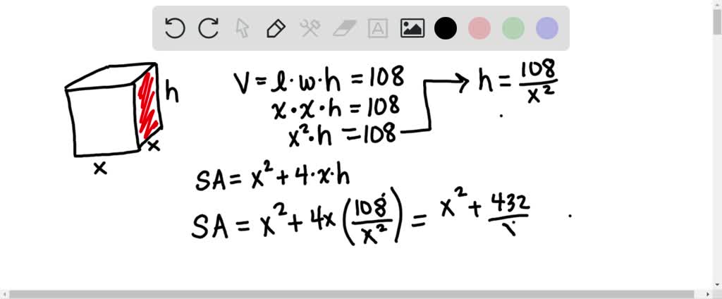 The Hold-It Container Co. is designing an open-top rectangular box, with a square base, that ...