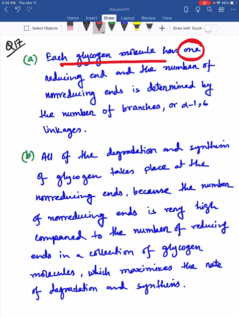 Making ends meet. (a) Compare the number of reducing ends to...