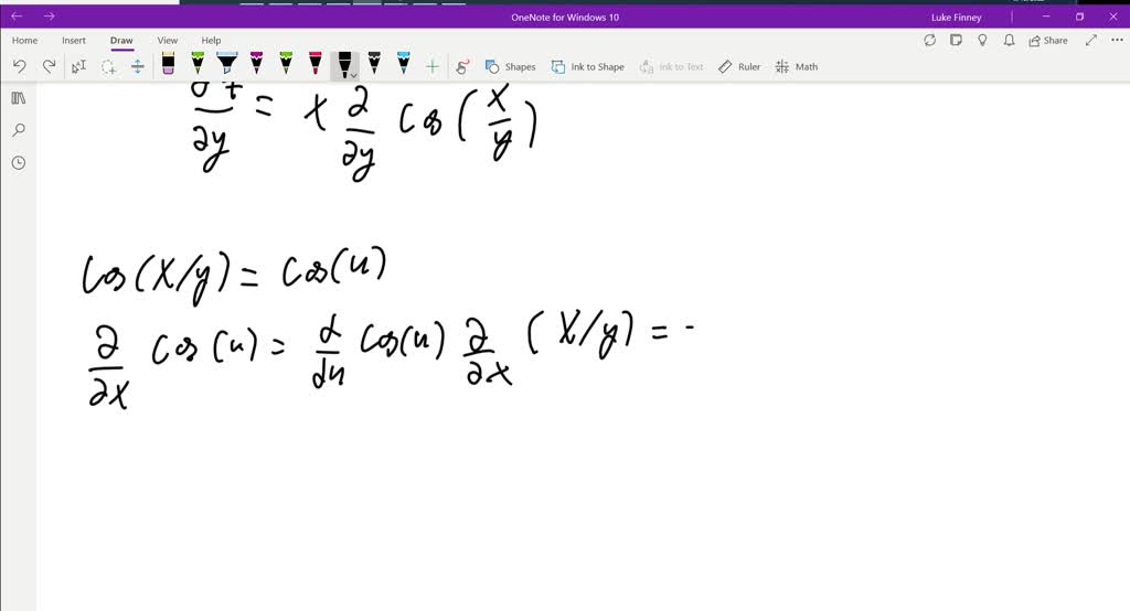 SOLVED: Calculate the mixed second order derivatives and verify that ...