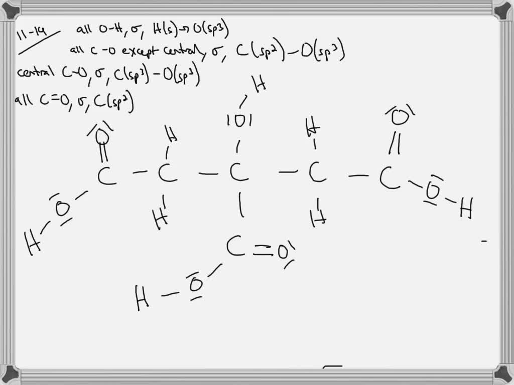 SOLVED:The molecular model below represents citric acid, an acidic ...