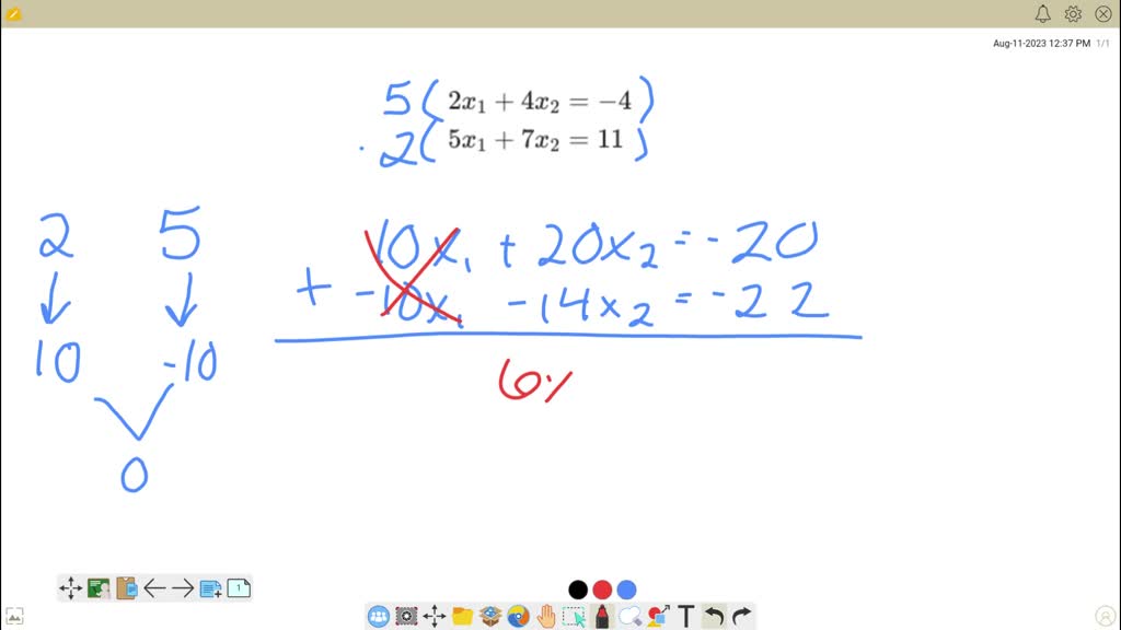 Solve each system in Exercises 1-4 by using elementary row operations ...
