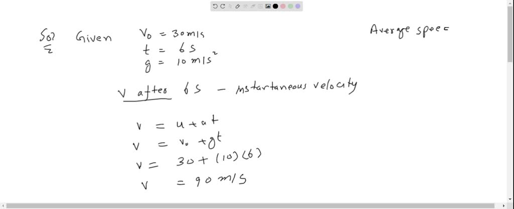 A particle is projected vertically upwards with velocity 30 ms^-1. Find the ratio of average ...