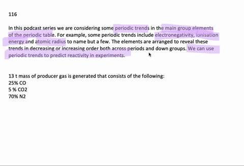 Producer gas is a fuel formed by passing air over red-hot...