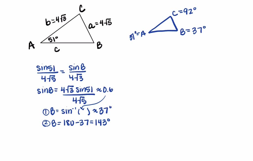 ⏩SOLVED:Two sides and an angle are given. Determine whether a… | Numerade