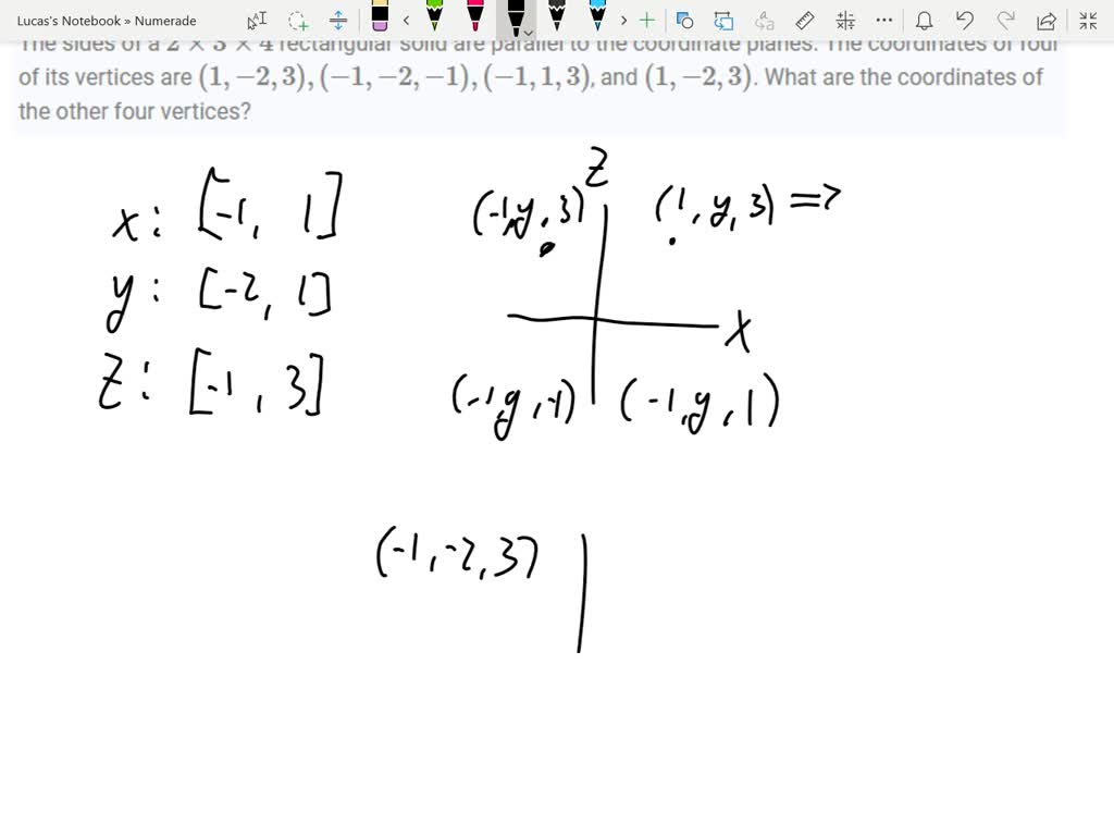 SOLVED The Sides Of A 2 3 4 Rectangular Solid Are Parallel To The