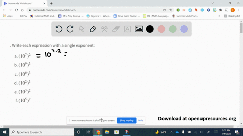 ⏩SOLVED:Do these calculations without use of the exponent key (∼̂ or ...