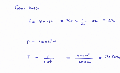 ⏩SOLVED:Knowing that the stepped shaft shown must transmit 45 kW ...