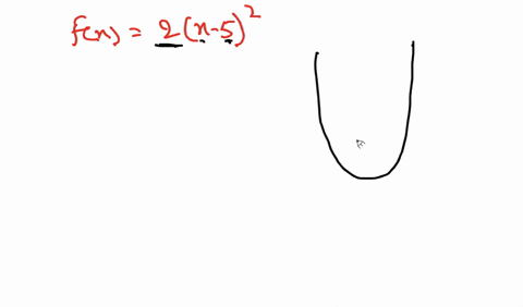 VIDEO solution:True or false: The function defined by f(x)=2(x-5)^2 has ...