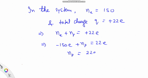 SOLVED:Calculate A system consists of electrons and protons only. It ...
