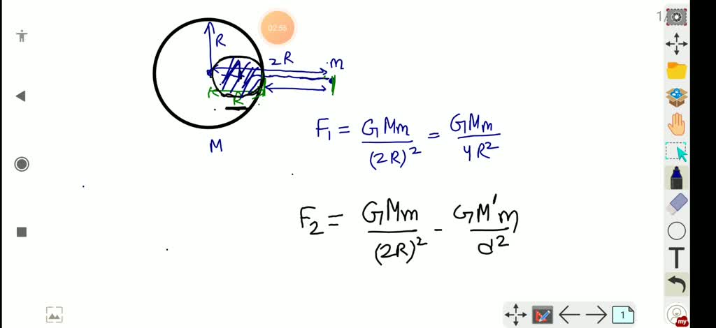 ⏩SOLVED:A solid sphere of uniform density and radius R applies… | Numerade