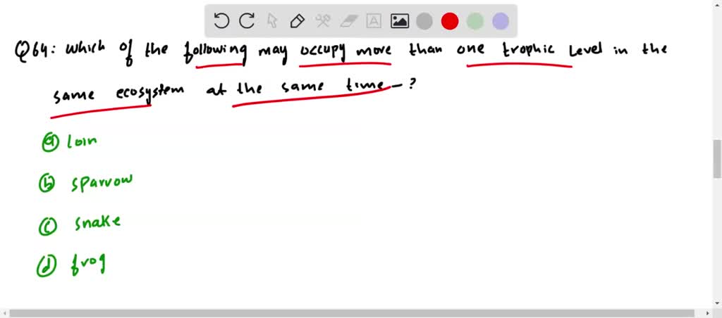 SOLVED:Frog, snake and eagle belongs to (a) Three trophic levels (b ...