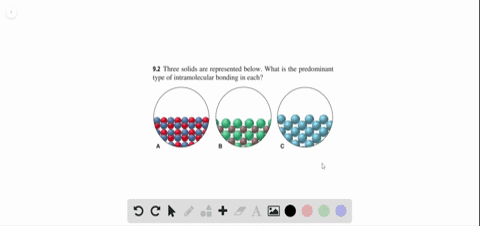 SOLVED:Three solids are represented below. What is the predominant type of intramolecular ...