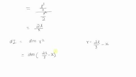 SOLVED:Calculate the moment of inertia of a straight rod of length λand having linear mass ...
