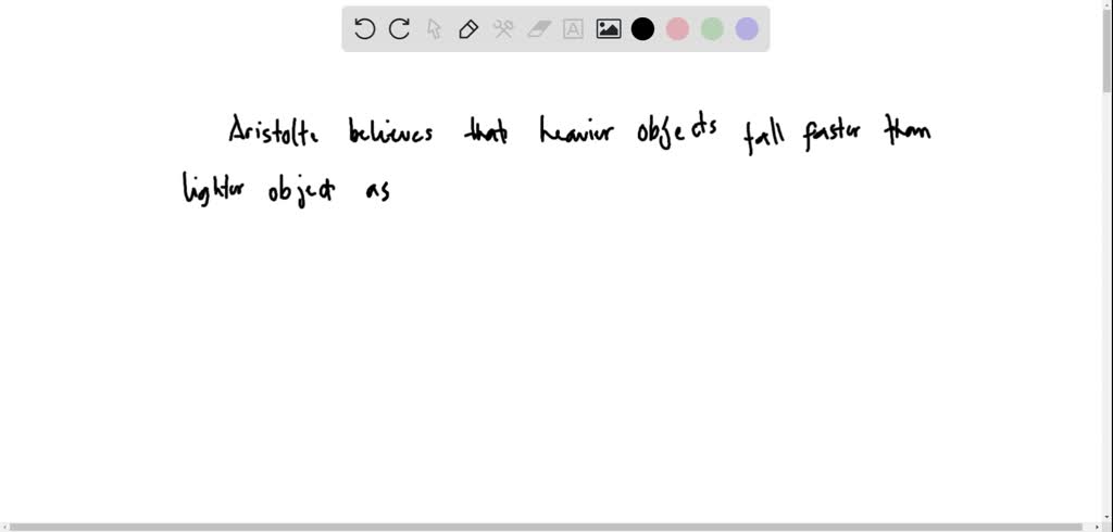 SOLVED:Why did Aristotle believe that heavier objects fall faster than lighter objects? Explain.