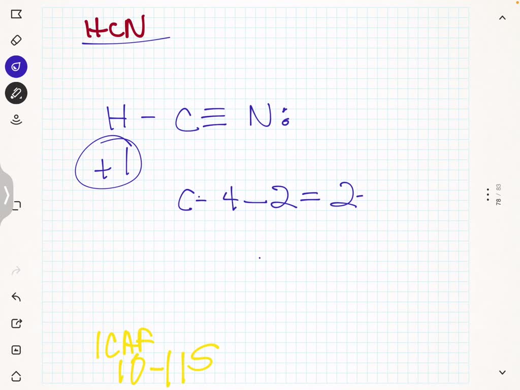 SOLVED:Assign an oxidation state to each atom in HCN. (Hint: Begin with ...