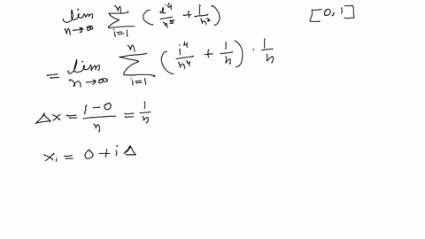 SOLVED:67-68 Evaluate the limit by first recognizing the sum as a ...