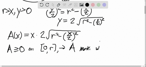 Find the dimensions of the rectangle of largest area that can be ...