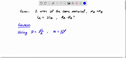 SOLVED:Two cylindrical metal wires, A and B, are made of the same ...