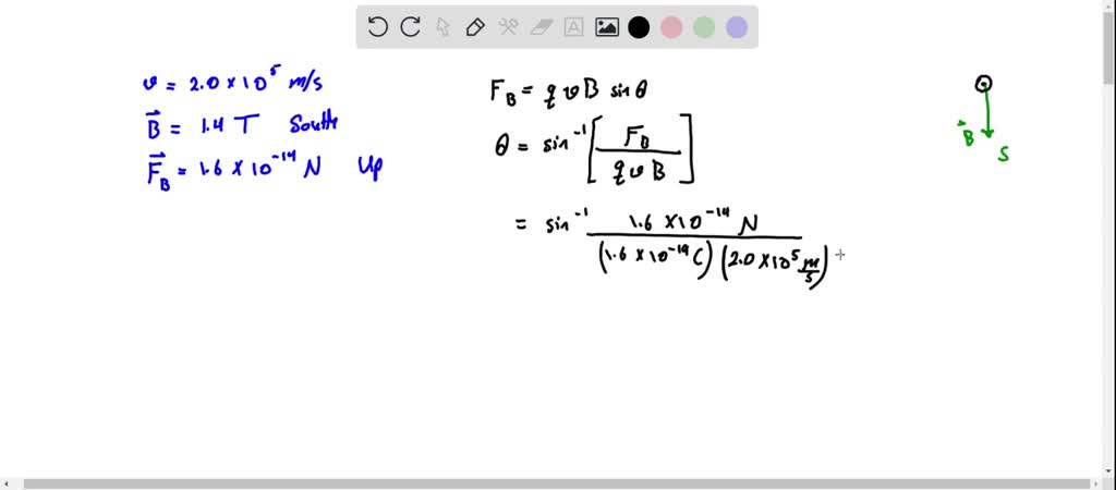 Solved An Electron Moves With Speed 2 0 ×10 5 M S In A Uniform