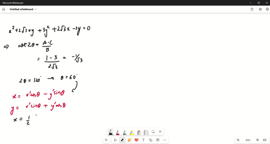 ⏩SOLVED:Rotate the coordinate axes to remove the x y -term. Then ... ⏩SOLVED:Rotate the coordinate axes to remove the x y -term. Then ...