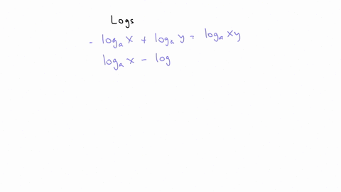 SOLVED:Use the rules of logs to express each of the following as a single logarithm: (a) logb x ...