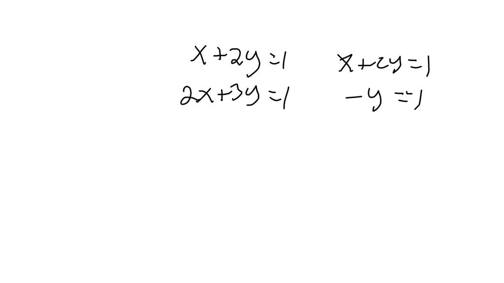 SOLVED:Find all solutions of the linear systems using elimination as ...