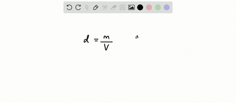SOLVED:33. The density (d) of a substance is an intensive property that ...