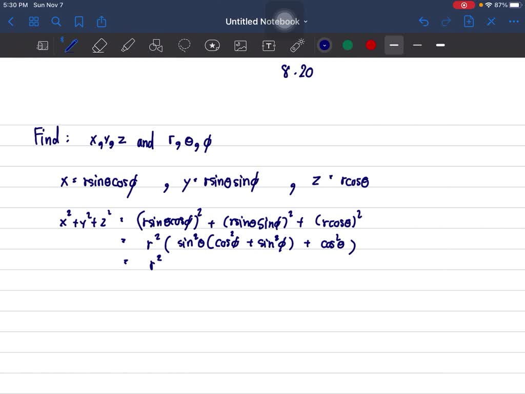 The spherical polar coordinates (r, θ, ϕ) are defined in Fig. 8.11 ...