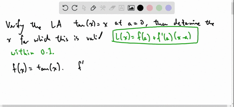 ⏩SOLVED:7-10 Verify the given linear approximation at a=0 . Then… | Numerade