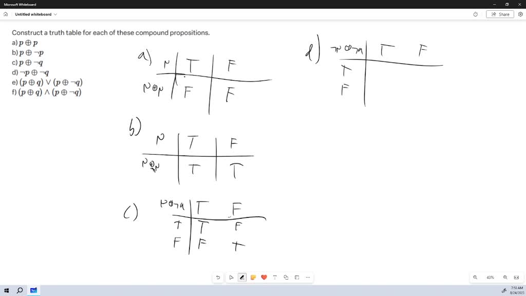 SOLVED:Give Gentzen-like rules for the connective ⊕(exclusive-or), where H⊕ is the binary truth ...