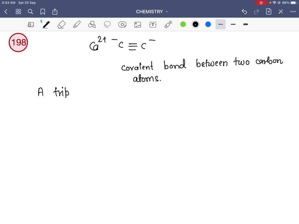 SOLVED:The number and type of bonds between two carbon atoms in calcium ...