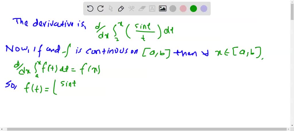 SOLVED:Use the Second Fundamental Theorem of Calculus, if needed, to ...