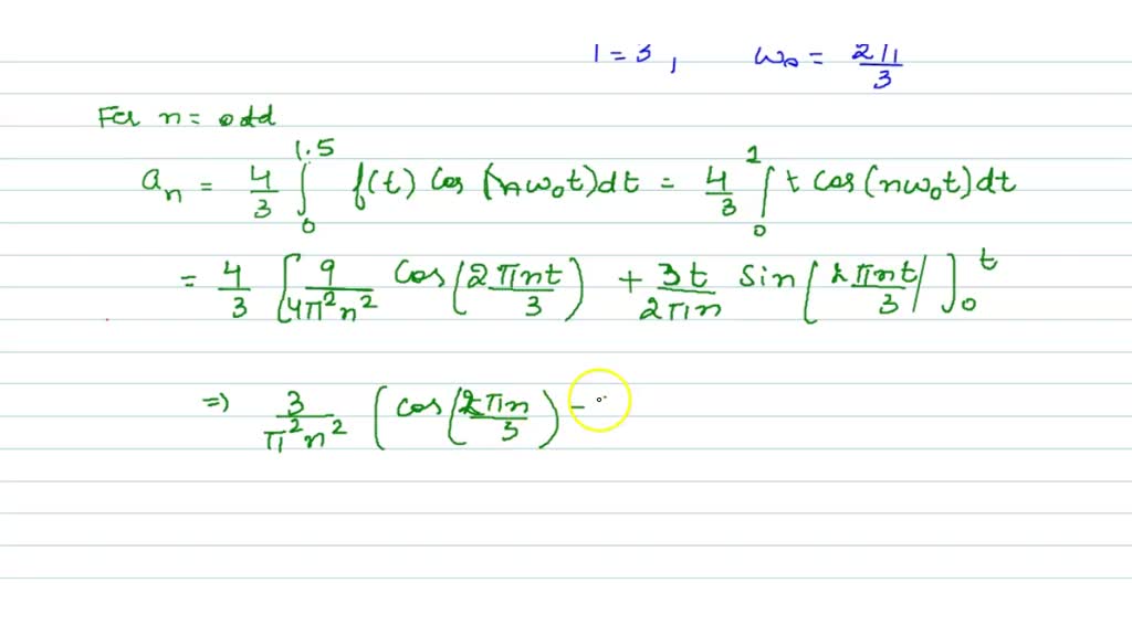 ⏩SOLVED:Determine the Fourier series representation of the function… | Numerade