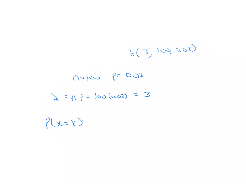 Use la distribución de Poisson para aproximar la probabilidad binomial b(1 ; 100,0.02). | Numerade
