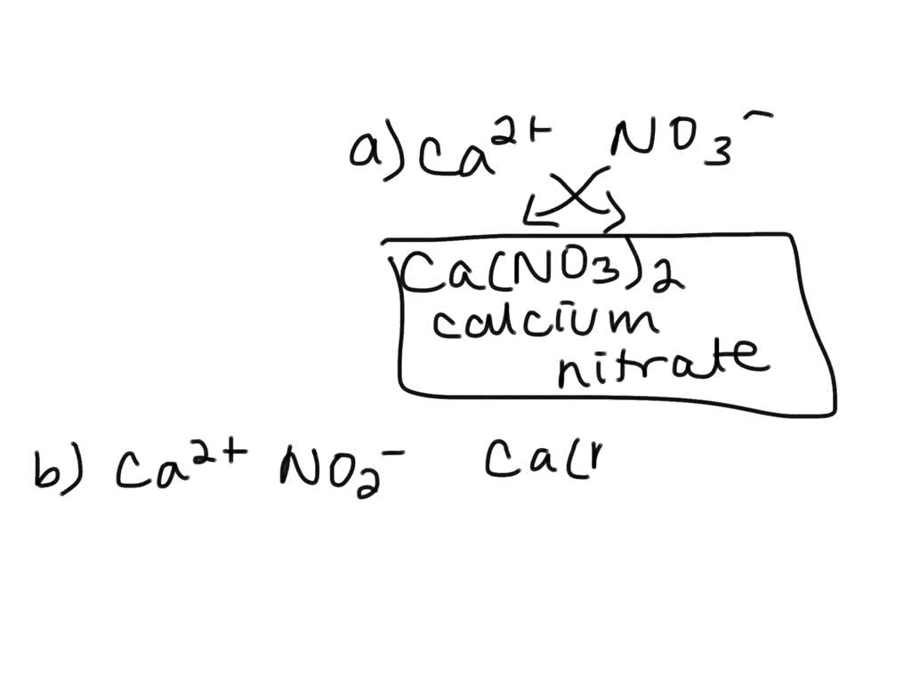 SOLVED:Give the formula and name for each ionic compound formed between ...