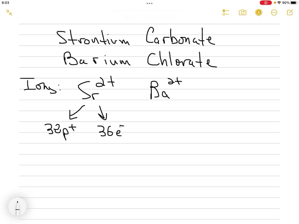 SOLVED:Some ionic compounds such as strontium carbonate and barium ...