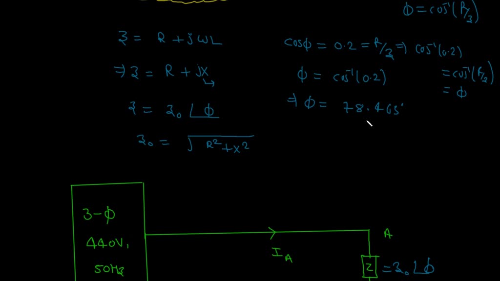 Solved 3 Phase Balanced Star Connected Inductive Coil Load Each Of