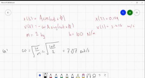 SOLVED:20. Simple Harmonic Oscillator A simple harmonic oscillator consists of a block of mass 2 ...