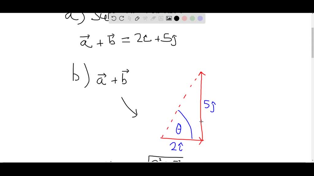SOLVED a What Is The Sum In Unit vector Notation Of The Two Vectors 