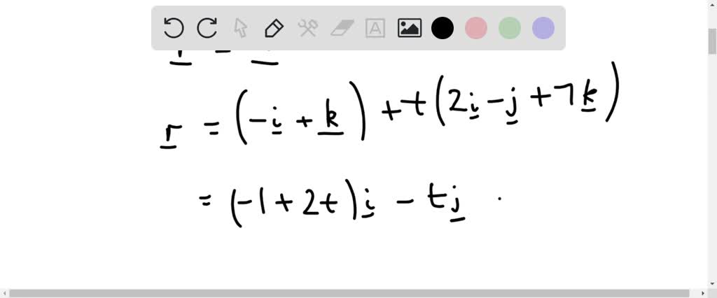 SOLVED:Find equations of the line specified in vector and scalar ...