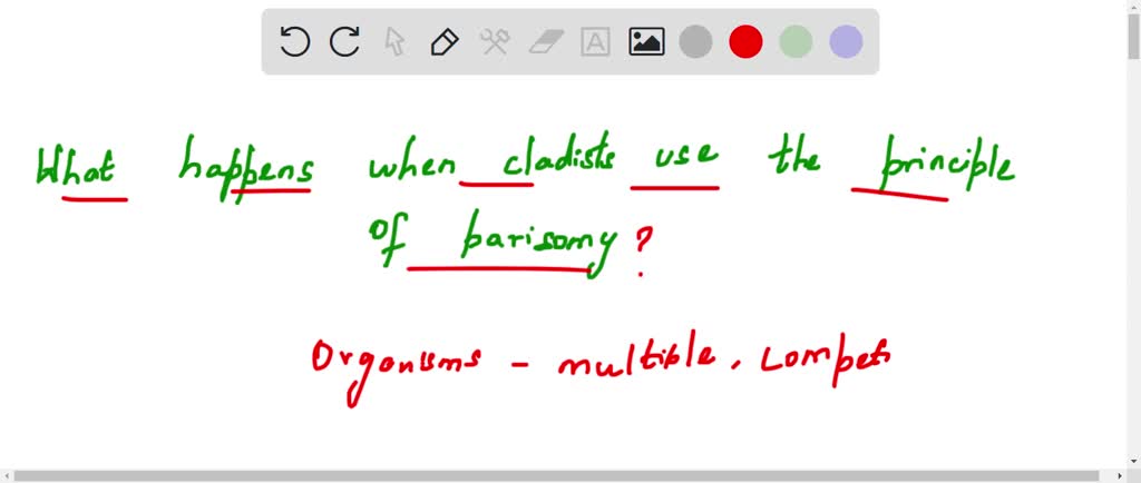 When cladists apply the principle of parsimony, they (a) choose the ...