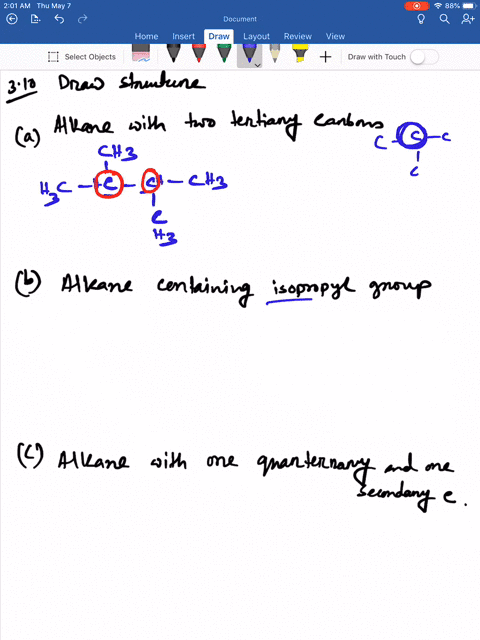 ⏩SOLVED:Draw structures of alkanes that meet the following… | Numerade