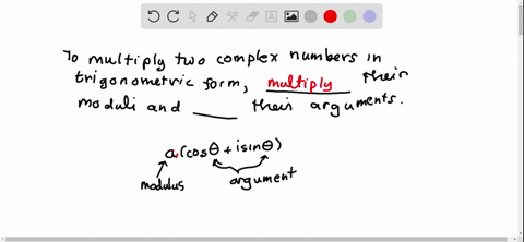 SOLVED:Fill in the blank with an appropriate word or symbol. To multiply two complex numbers in ...