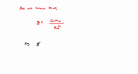 SOLVED:At a height above the surface of the earth equal to the radius ...